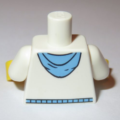 LEGO PART 973c27h01pr1573 Torso Hooded Sweatshirt with Medium Blue ...