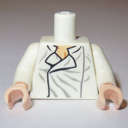 LEGO PART 973c27h02pr1620 Torso Shirt, Open Collar with Wrinkles Print ...