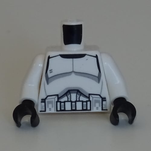 LEGO PART 973c27h03pr2223 Torso Clone Trooper Armour Print, White Arms ...