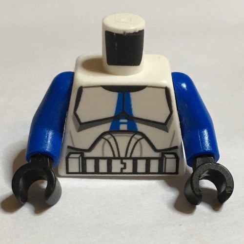 LEGO PART 973c28h03pr2284 Torso Armor with Blue 501st Legion Markings ...