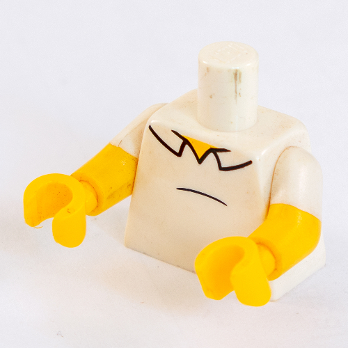 LEGO PART 973g27c01h01pr2604 Torso, Dual Molded Arms, Shirt with Black ...