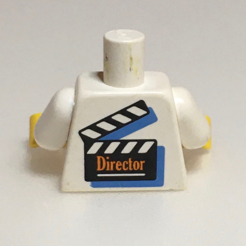 LEGO PART 973c27h01pr0065 Torso Brown Vest, ID / Clapboard on Back ...