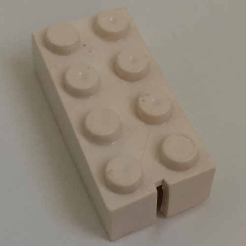 LEGO PART upn0041 Brick 2 x 4 without Bottom Tubes, Slotted (with 1 ...