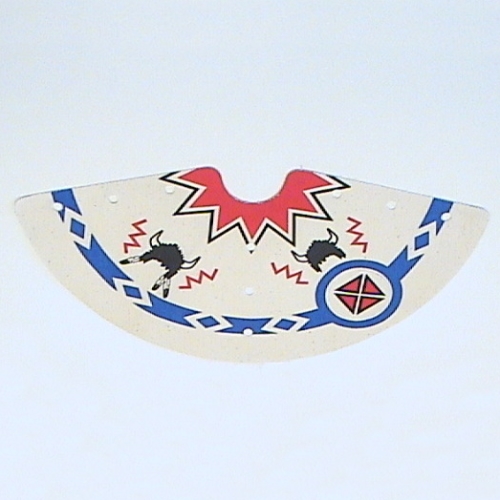 LEGO PART upn0218pr0002 Tent, Tepee Cover with Buffalo Helmets Print ...