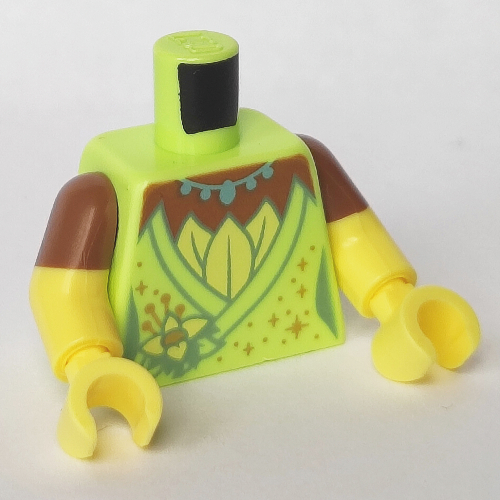 LEGO PART 973g69c44h44pr6507 Torso, Dual Molded Arms, Dress, Bright ...