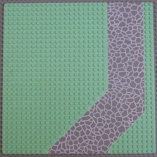 LEGO PART 4478pr0004 Baseplate 32 x 32 with 9-Stud Angled Driveway ...