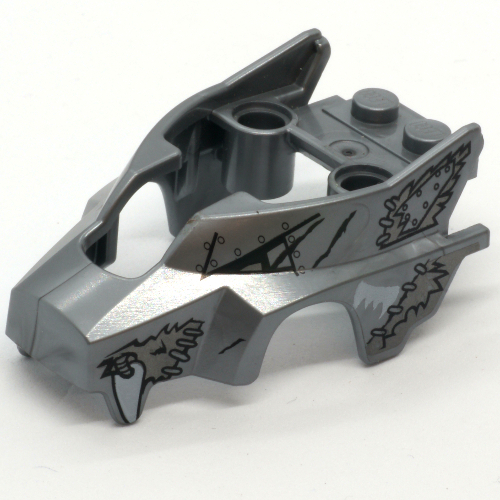 LEGO PART 11113pr0001 Fairing, Fly Wheel, Wolf Shape with Fangs and ...