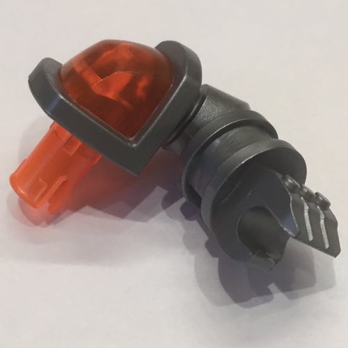 LEGO PART 24101c01 Arm Left with Trans-Neon Orange Shoulder and Pin ...