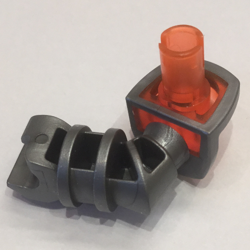 LEGO PART 24104c01 Arm Right with Trans-Neon Orange Shoulder and Pin ...