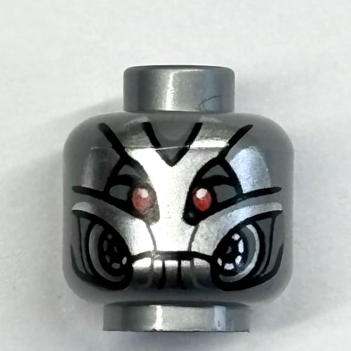 LEGO PART 28621pr9611 Minifig Head Ultron, Droid Head, Armor Plating ...