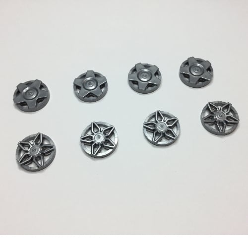 LEGO PART 29117 Wheel Covers 5 Spoke Flat and 5 Spoke Framed - for ...