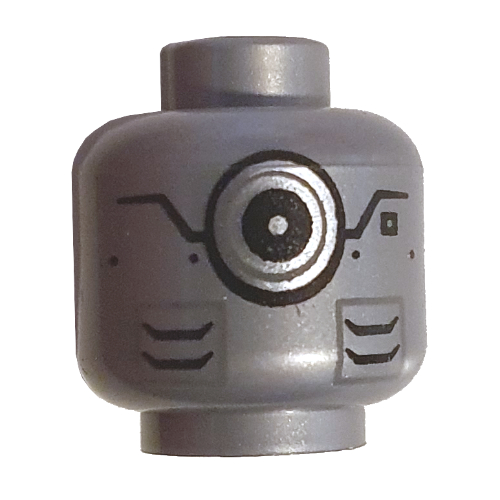 LEGO PART 3626cpr0412 Minifig Head Zane, Bright Light Blue Eyes and ...