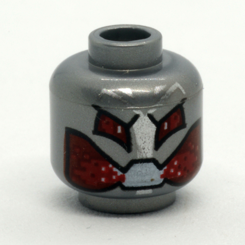 LEGO PART 3626cpr1896 Minifig Head Ultron, Dual Sided, Red Eyes and ...