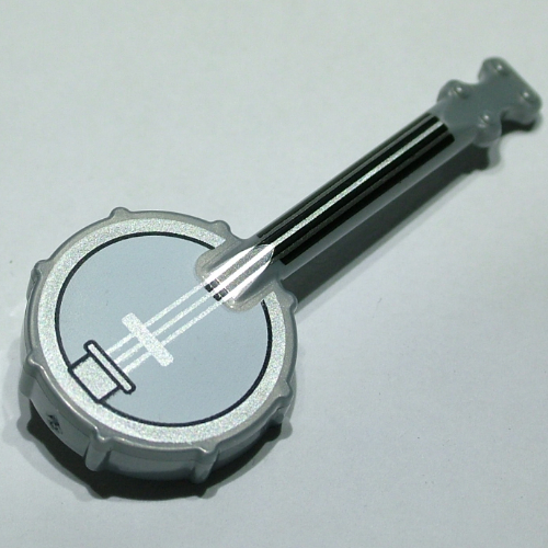 LEGO PART 80716pr0001 Musical Instrument Banjo with White Board, Light ...