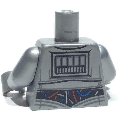 LEGO PART 973c30h12pr3361 Torso Droid with Plates with Concentric ...