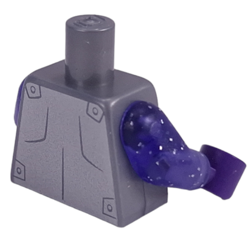 LEGO PART 973c77h09pr6990 Torso Armor, Silver Chest Plate print ...