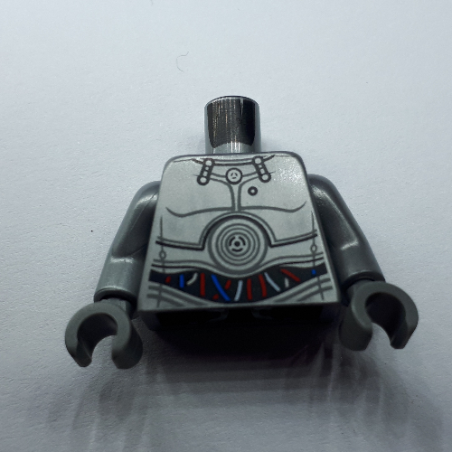LEGO PART 973c30h12pr3361 Torso Droid with Plates with Concentric ...