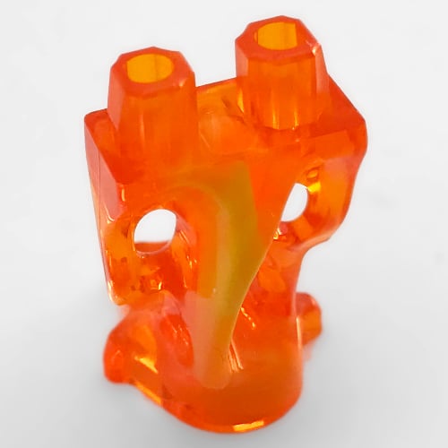 LEGO PART 19859pat0005 Lower Body, Ghost with Marbled Yellow Pattern ...