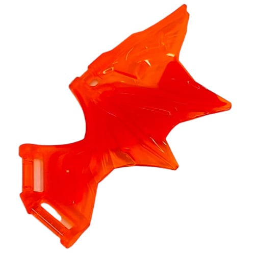 LEGO PART 4899pat0003 Creature Body Part, Wing 11 x 6 with 3 Bars, Red ...