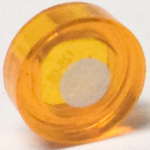LEGO PART 98138pr0423 Tile Round 1 x 1 with Silver Dot print ...