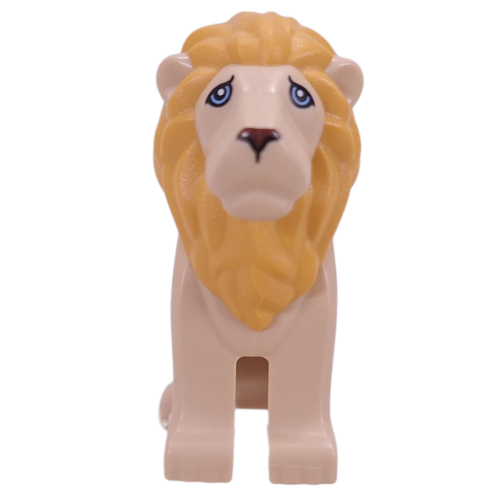 LEGO PART 114246pr0001 Animal, Lion Sitting with Ochre Yellow Mane ...
