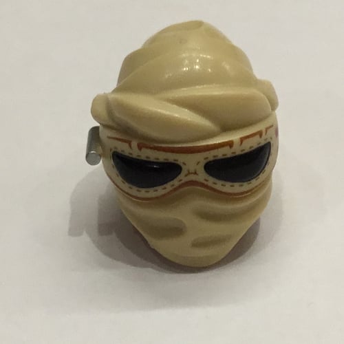 LEGO PART 21829pr0001 Mask with Goggles with Black Lenses and Silver ...