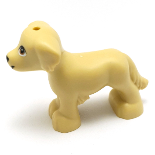 LEGO PART 3168pr0001 Animal, Dog Big with Brown Eyes, Black Nose print ...