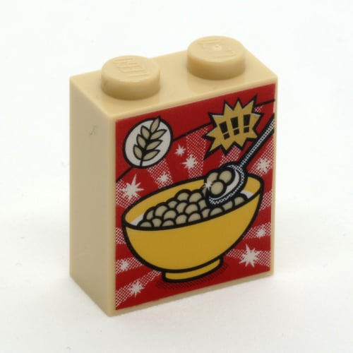 LEGO PART 3245cpr0002 Brick 1 x 2 x 2 with Inside Stud Holder with ...