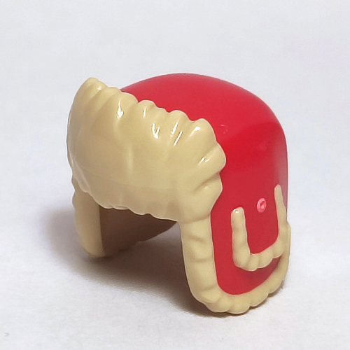 LEGO PART 36933pr0001 Hat Ushanka with Red Print | Rebrickable - Build ...