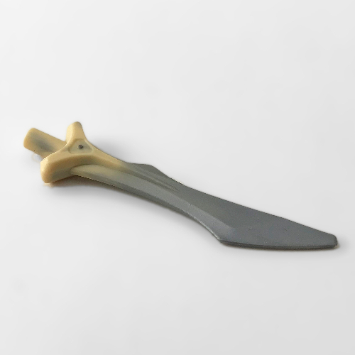 LEGO PART 37680pat0001 Weapon Sword with Bar Marbled Flat Silver ...