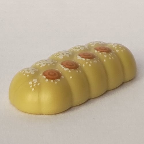 LEGO PART 37705pr0001 Food Bread Knotted Loaf with White Speckles and ...
