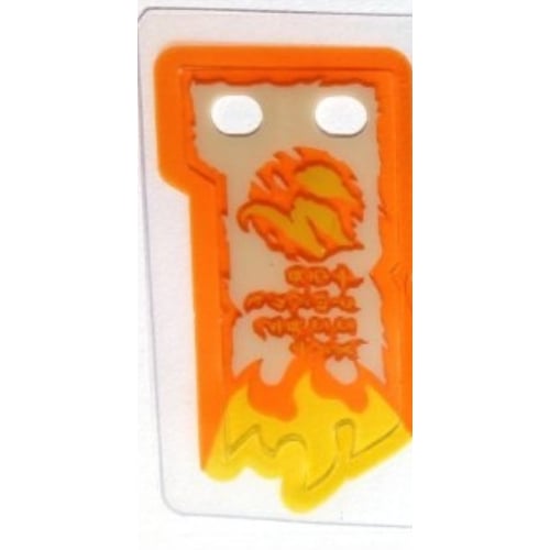 LEGO PART 55637c Banner, Orange Fire Print - Scroll of Forbidden ...