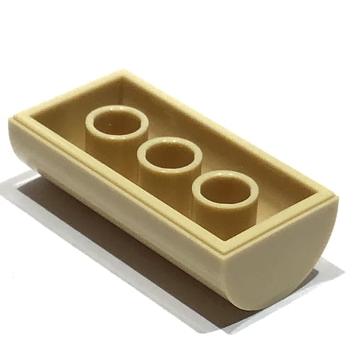 LEGO PART 6192b Brick Curved 2 x 4 Double, No Studs, with Groove ...