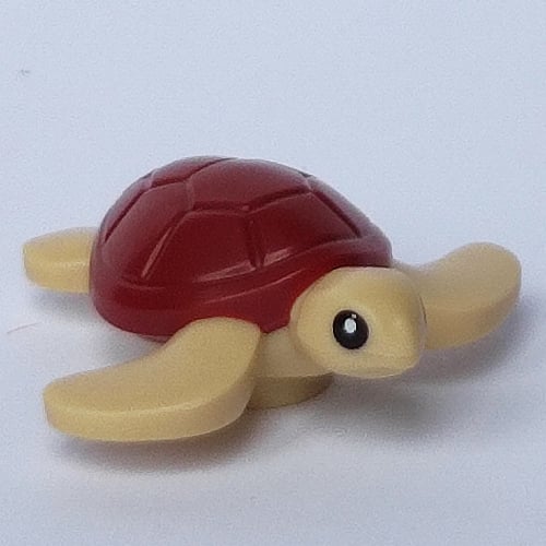 LEGO PART 67040pr0002 Animal, Turtle / Sea Turtle with Black Eyes, Dark ...