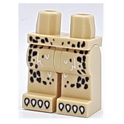 LEGO PART 970c26pr1934 Hips and Tan Legs with Cheetah Spots and Claws ...