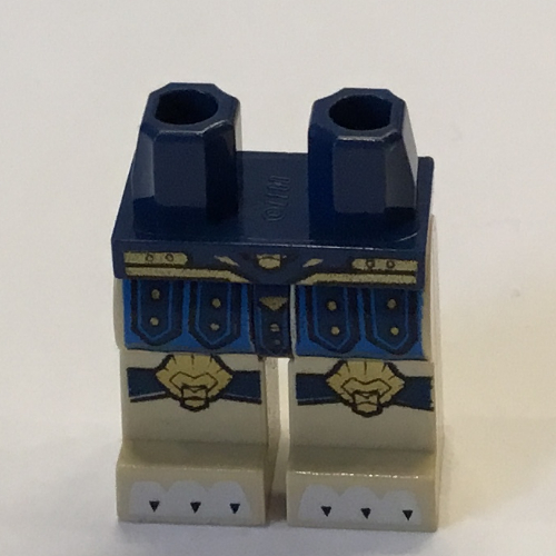 LEGO PART 970c26pr0430 Hips and Tan Legs with Strapped Kilt, Lion Knee ...