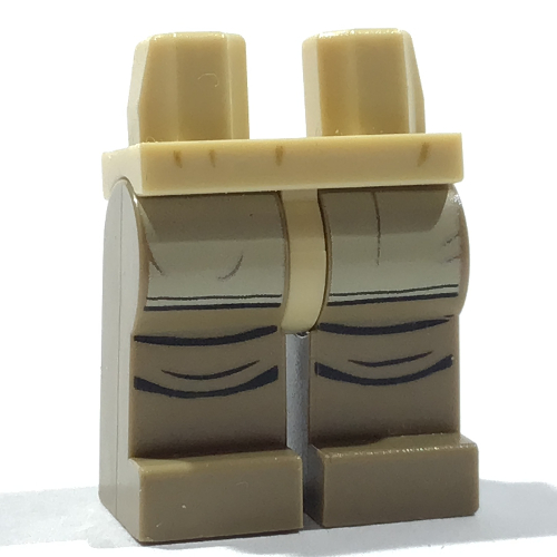 LEGO PART 970c11pr1122 Hips and Dark Tan Legs with White Thighs ...