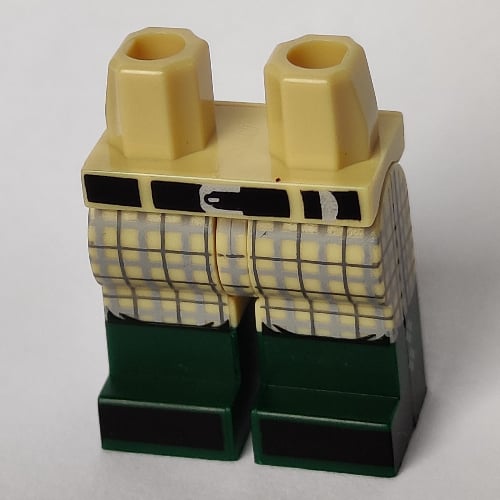 LEGO PART 970c26pat35pr1667 Hips with Tan Legs and Dark Green Boots ...