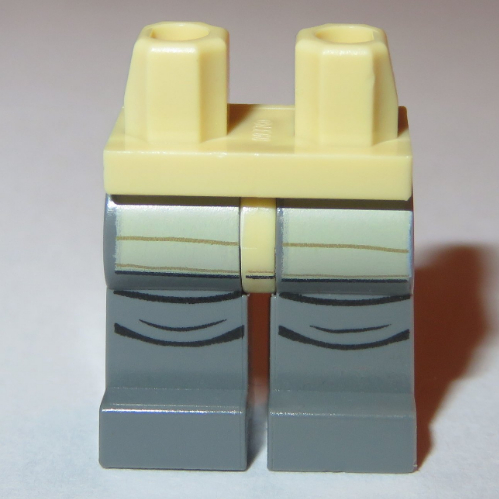 LEGO PART 970c12pr1163 Hips and Dark Bluish Gray Legs with Tan Thighs ...