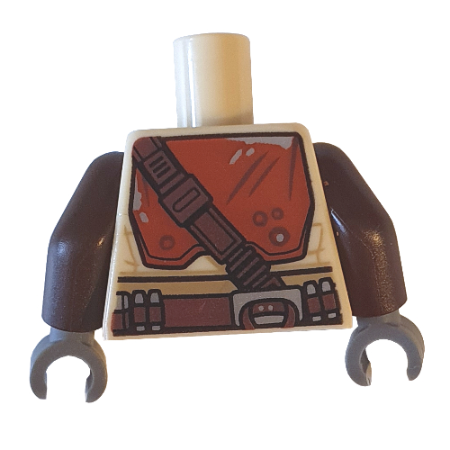 LEGO PART 973c07h12pr4868 Torso Armor, Reddish Brown Chestplate, Dark ...