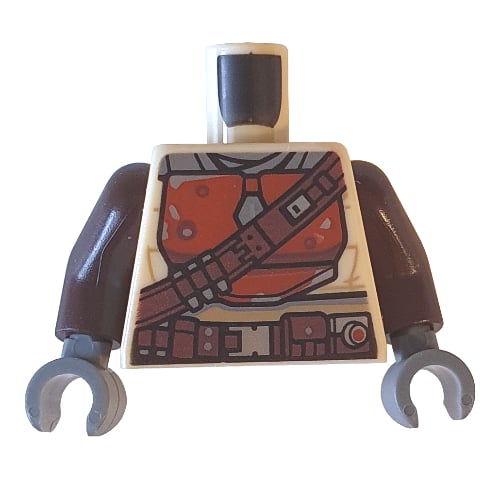 LEGO PART 973c07h12pr4868 Torso Armor, Reddish Brown Chestplate, Dark ...
