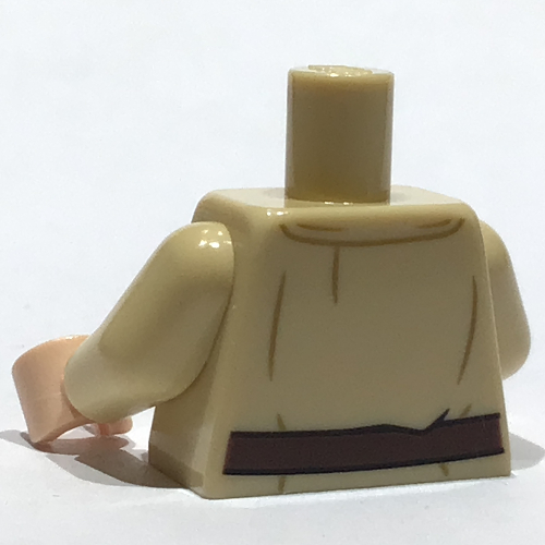 LEGO PART 973c26h02pr2730 Torso Robe, Open with Brown Belt and Chest ...