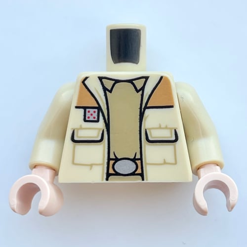 LEGO PART 973c26h02pr5437 Torso Jacket with Medium Nougat Shoulders ...