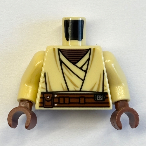 LEGO PART 973c26h19pr2135 Torso Jedi Robe, Reddish Brown Undershirt and ...