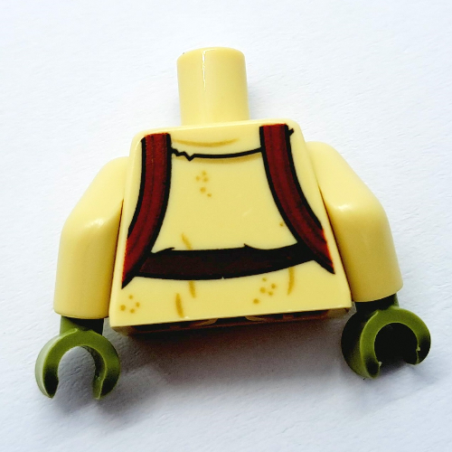 LEGO PART 973c26h20pr0001 Torso Robe, Reddish Brown Straps, Republic ...