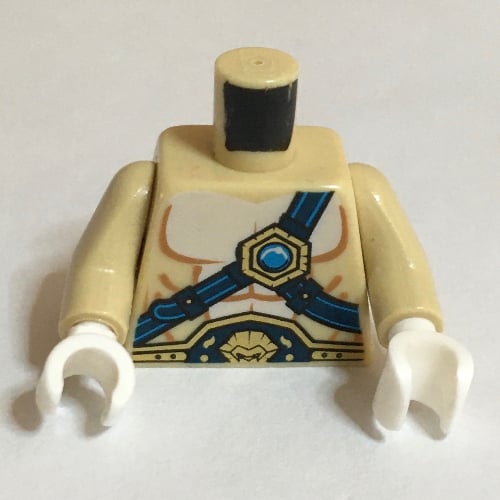 LEGO PART 973c26h27pr2226 Torso Bare Chest with Body Lines, Dark Blue ...