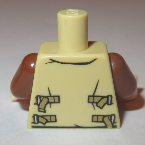 LEGO PART 973c19h02pr3622 Torso Jacket with Dark Tan Belts and Reddish ...