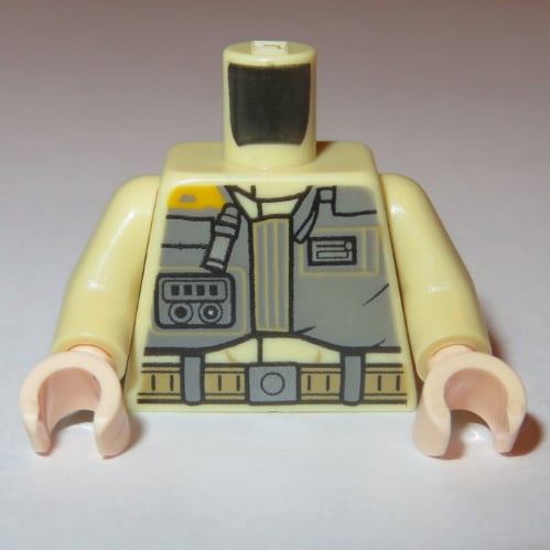 LEGO PART 973c26h02pr3623 Torso Jacket with Dark Tan Belts Print (Rebel ...