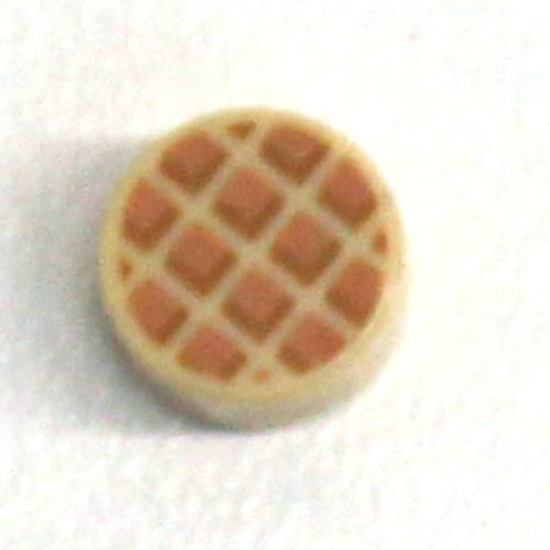 LEGO PART 98138pr0131 Tile Round 1 x 1 with Waffle, Medium Nougat Edges ...