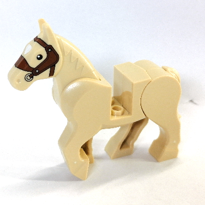 LEGO PART 10509pr0007 Animal, Horse, Moveable Legs with Reddish Brown ...